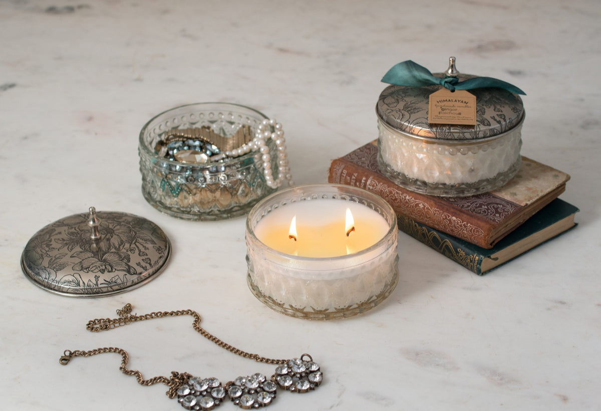 Vintage Powder Box Candle | by Himalayan Candles – Cozette's Boutique